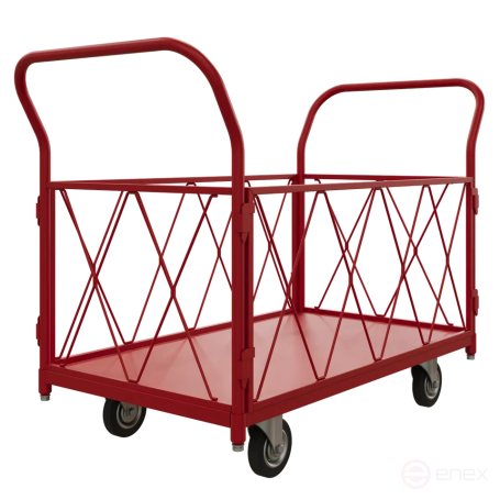 Platform trolley with sides TB 3 RT (600x1000) wheels d 160 | Enex