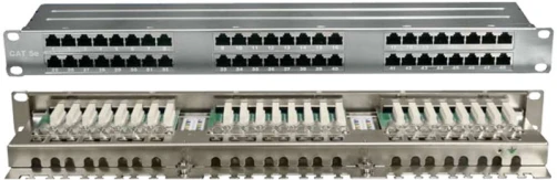 PPHD-19-48- 8P8C-C5E-SH-110D High-density Patch panel 19, 1U, 48 RJ-45 ...
