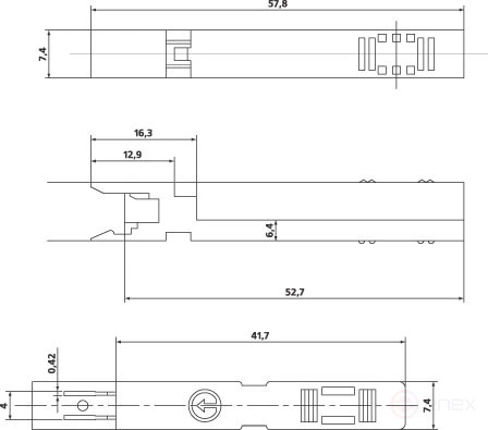 110C-C-1P 1-pair type 110 connector | Enex
