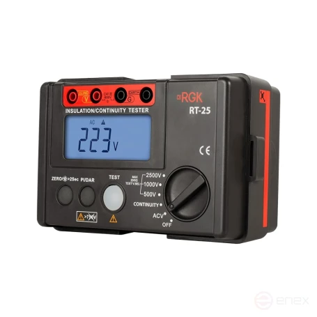 Мегаомметр RGK RT-25 с поверкой – купить по цене завода. Доставка по РФ. Смотреть характеристики ...