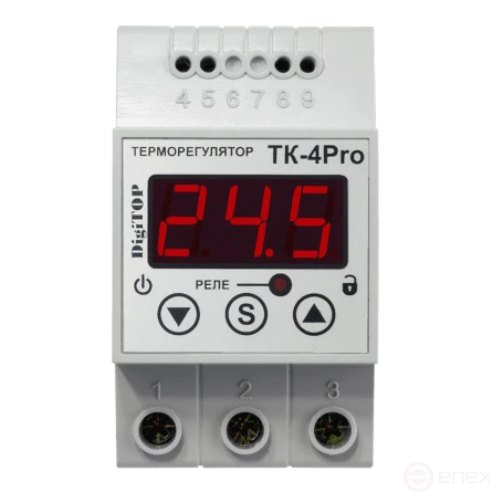 Temperature controller TK-4 PRO on DIN rail | Enex