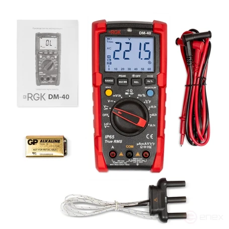RGK DM-40 digital multimeter with verification | Enex