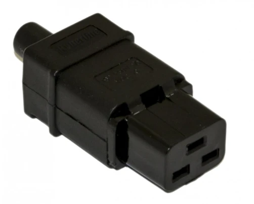 CON-IEC320C19 Connector IEC 60320 C19 220V 16A on cable, contacts on ...