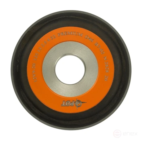 Diamond grinding wheel 12V9-20 125x13x2.5x4x32 D46 B7-02 PREMIUM | Enex
