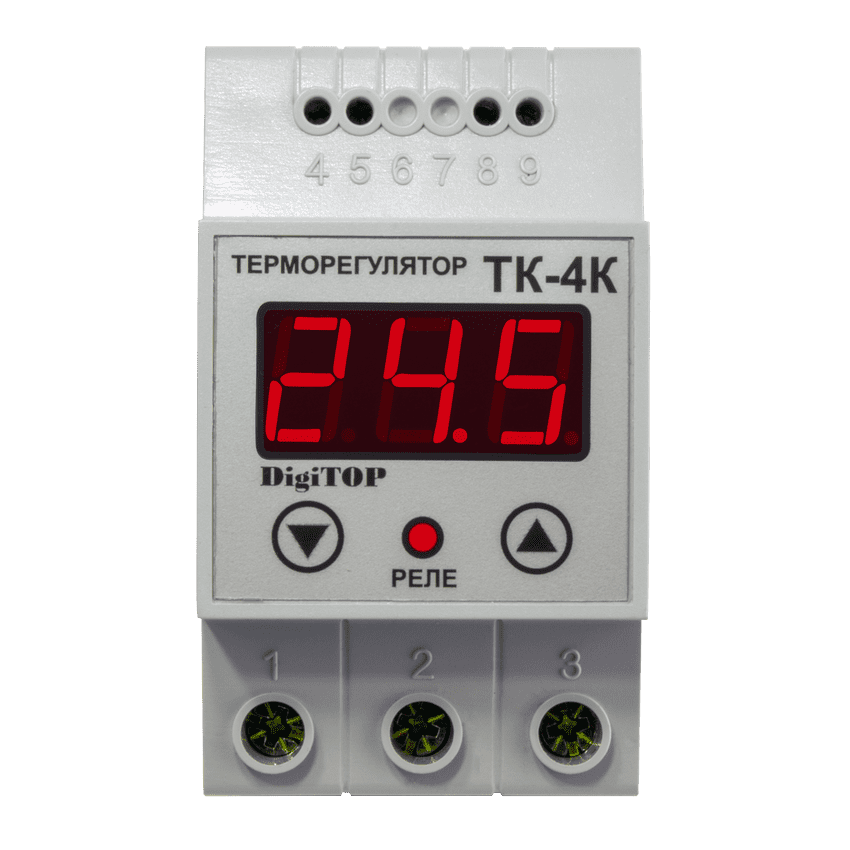 Temperature controller TK-4k on DIN rail | Enex
