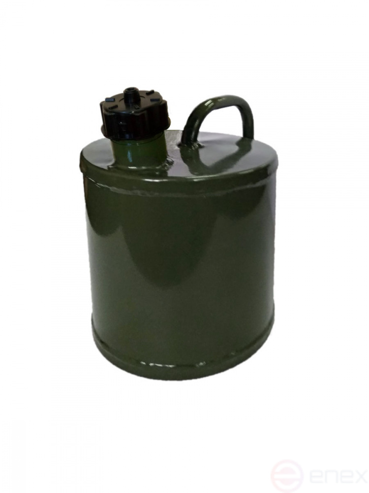 Metal canister, cylindrical fuel tank with screw cap | Enex